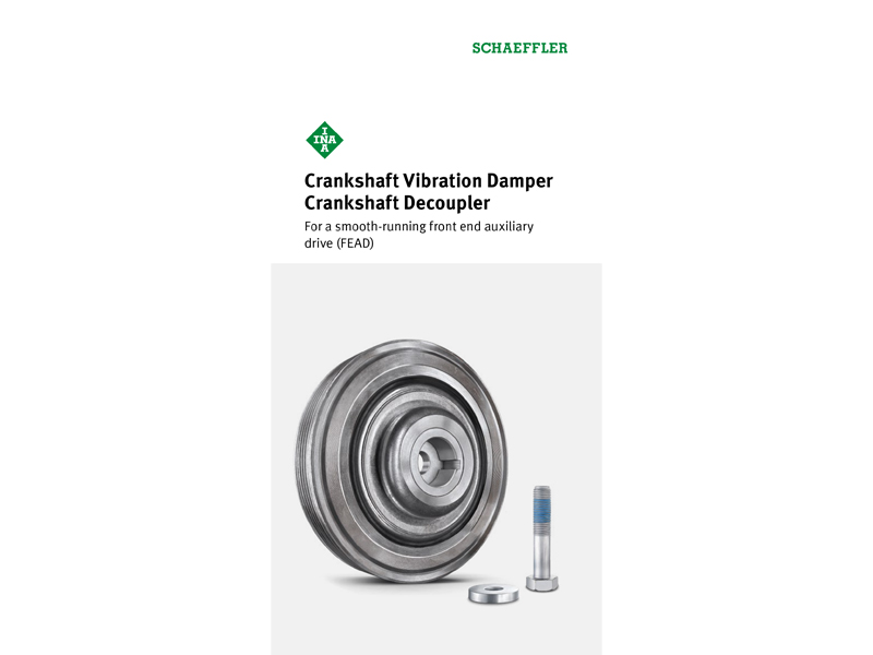 Crankshaft Vibration Damper / Crankshaft Decoupler | Schaeffler ...