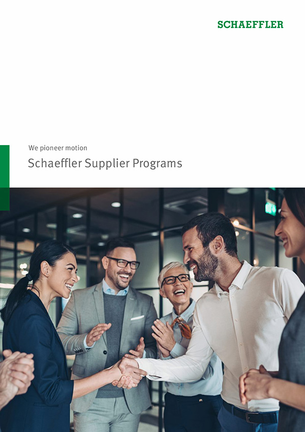 Schaeffler Supplier Programs | Schaeffler Industrial Drives
