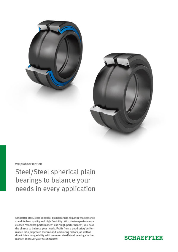 Steel/Steel spherical plain bearings to balance your needs in every ...