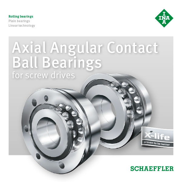 Axial Angular Contact Ball Bearings for screw drives | Media Library ...
