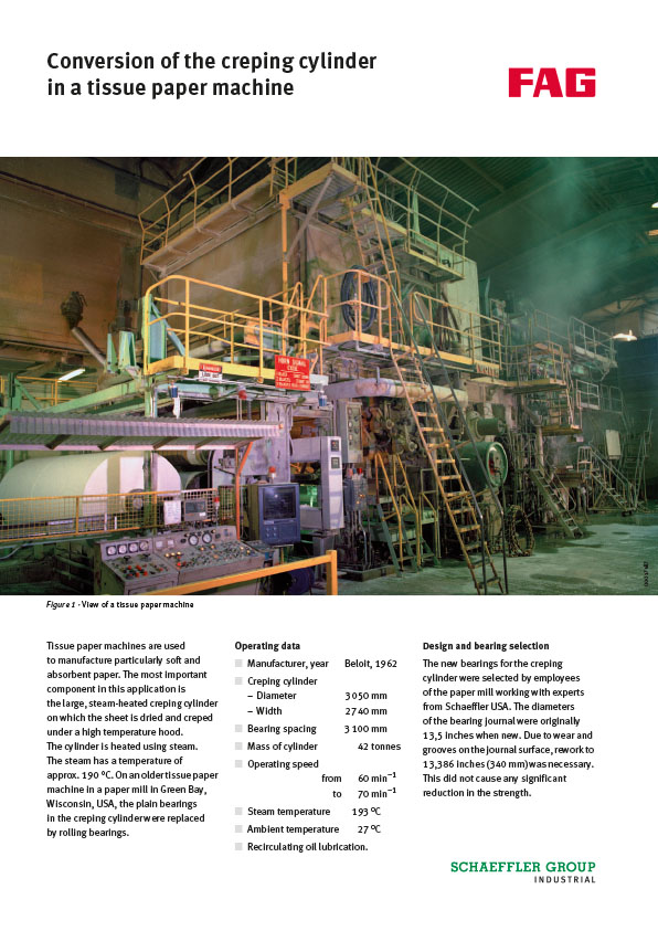 Conversion of the creping cylinder in a tissue paper machine | Media ...