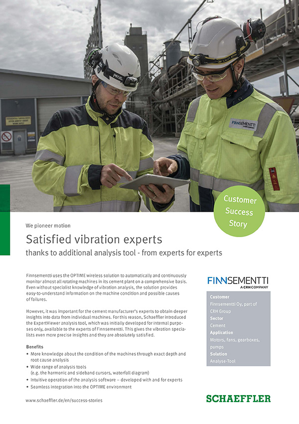 Satisfied vibration experts | Media Library | Schaeffler Industrial Drives