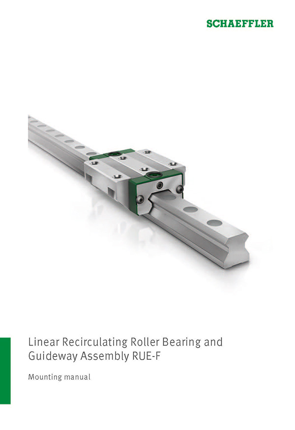 Linear Recirculating Roller Bearing and Guideway Assembly RUE-F | Media ...