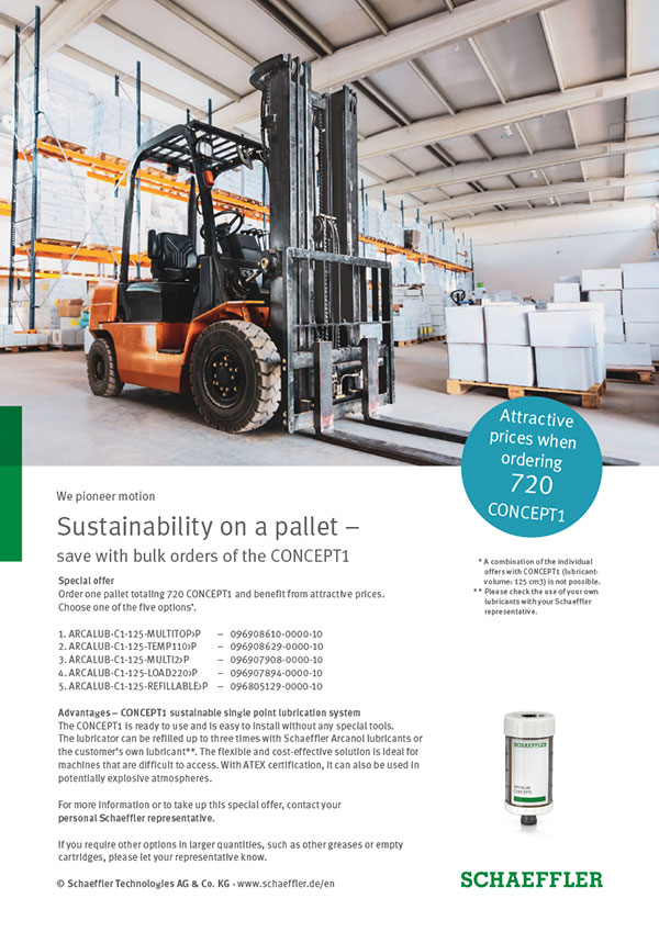 Sustainability on a pallet – save with bulk orders of the CONCEPT1 ...