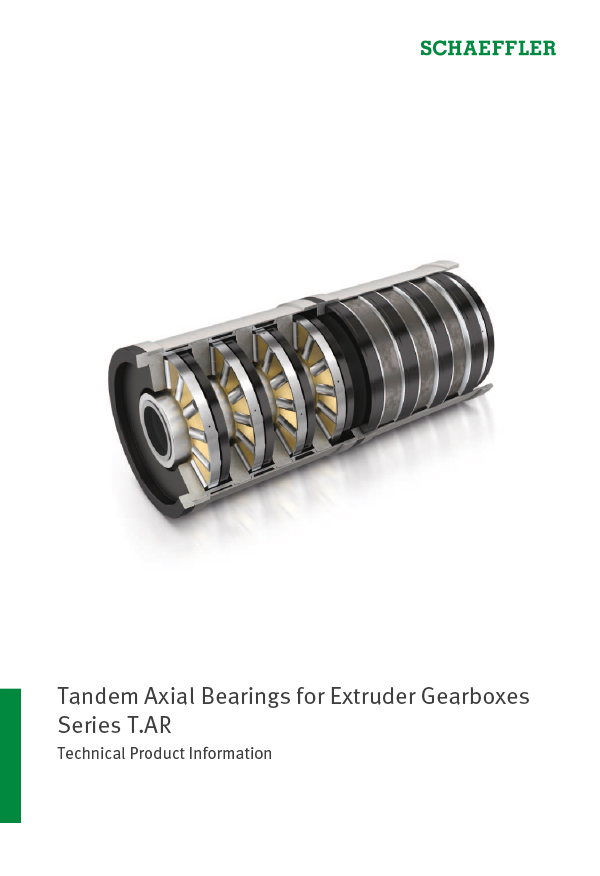 Tandem Axial Bearings for Extruder Gearboxes Series T.AR | Publications ...