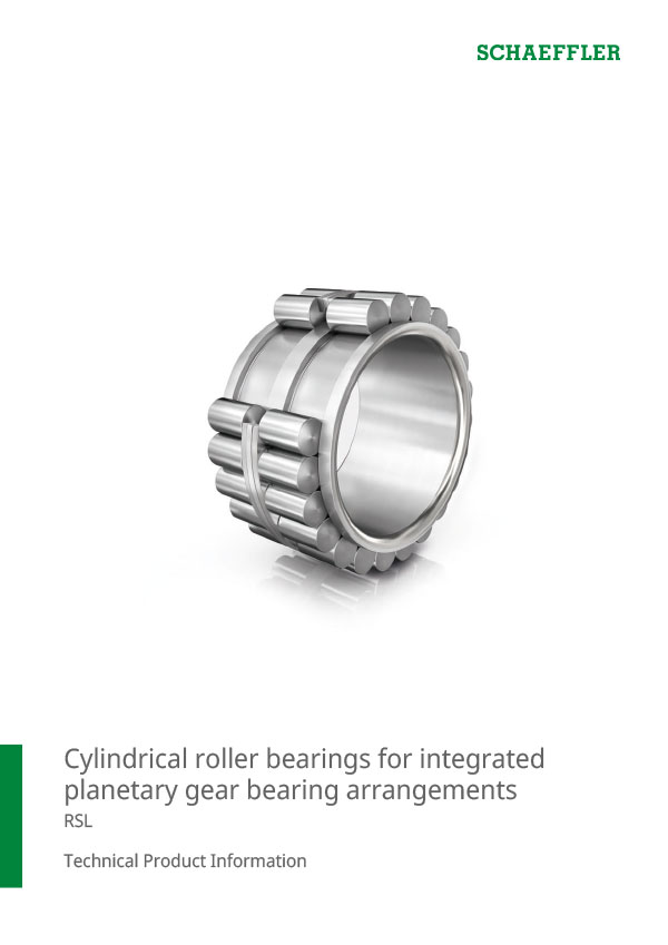 Cylindrical roller bearings for integrated planetary gear bearing ...